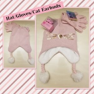 Accessories | Pink Kitty Winter Set | Poshmark